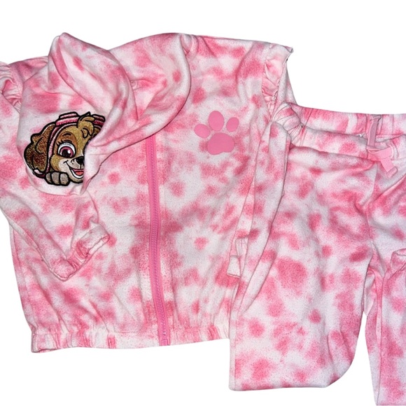 Andy & Evan | Matching Sets | Andy Evan X Paw Patrol Colab Skye Pink Detailed Tie Dye Sweatsuit ...